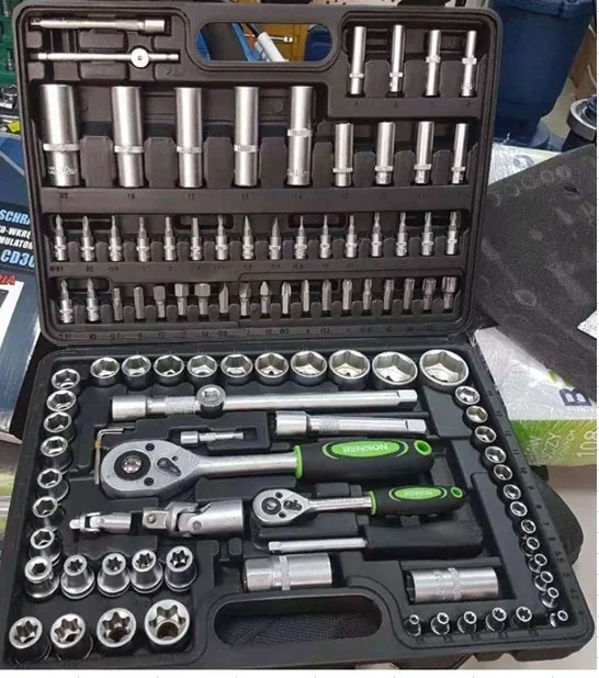 108pcs Professional Car Repair Tools Socket Set Tool Box