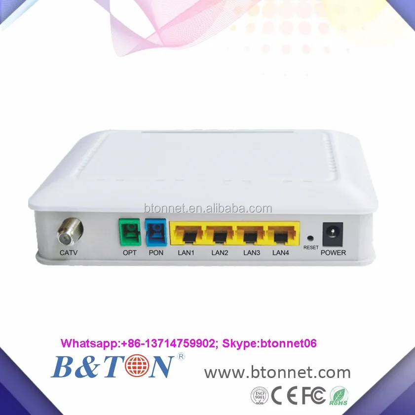 Networking Equipment Ftth Gpon/onu/ont/sfu 4ge+catv Gpon Ont Modem ...
