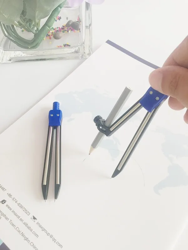 Plastic Student Compass Set With Stainless Steel Insert On The Leg ...