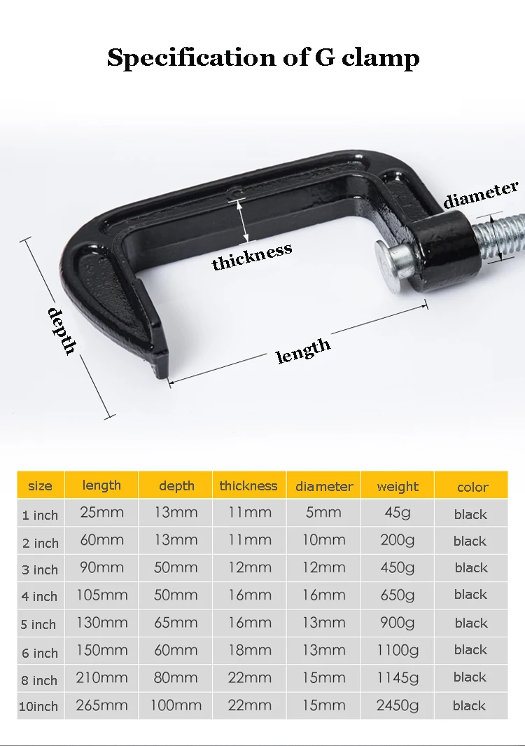 Extra Heavy-duty Clamp G-clamps - Buy High Quality G Clamp Clamps ...