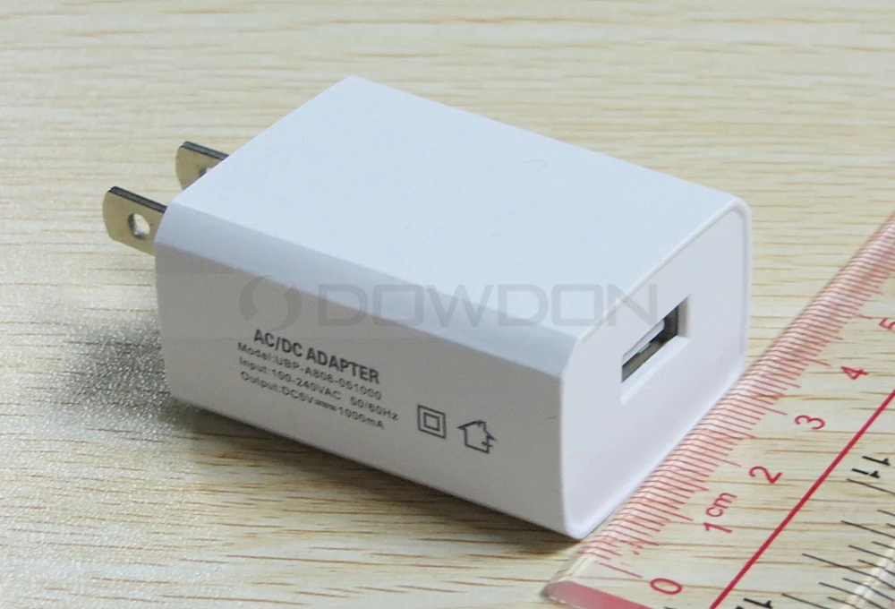 White 5v 1a Usb Port Wall Charger 5 Volt 1 Amp Ac-dc Power Adapter 5w ...