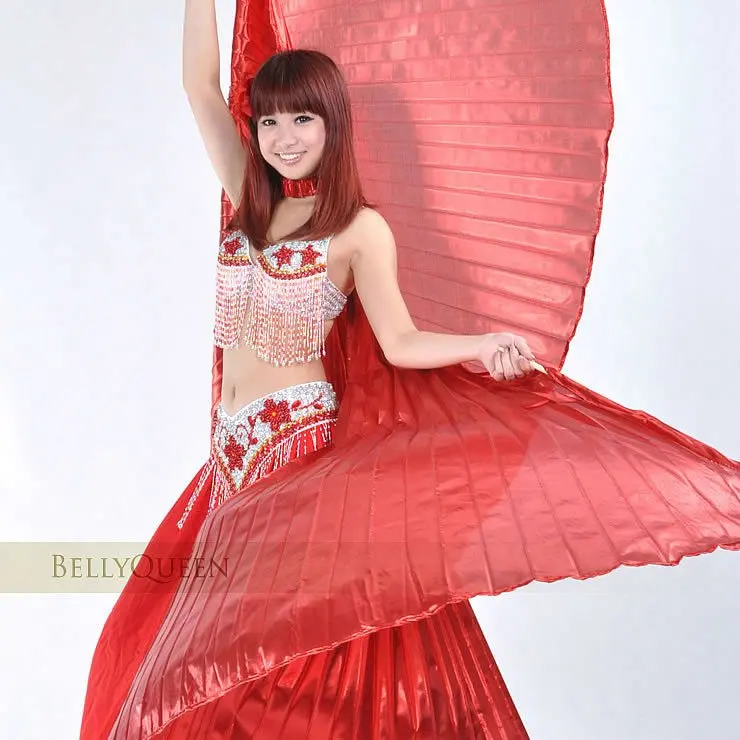 sparkling red costume belly dance,belly dancing costumes,BellyQueen ...