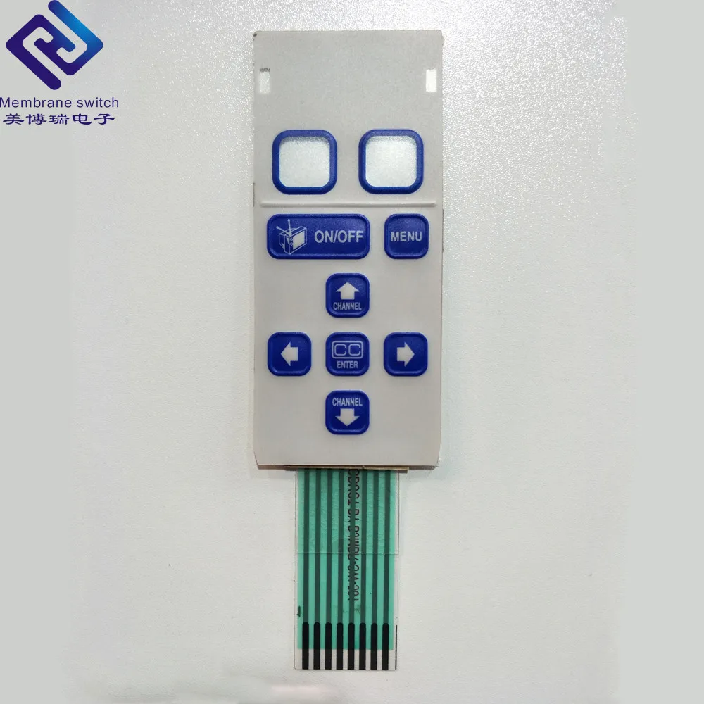 Custom Manufacture Waterproof Membrane Touch Keyboard Lexan Thin Film ...