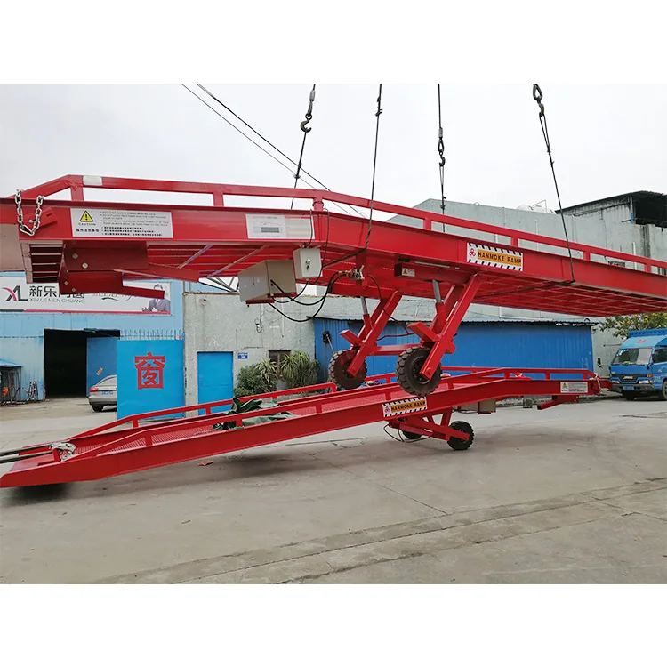 Dc12v Power 10 Tons Electric Hydraulic Yard Bridge Ramp Lift With ...