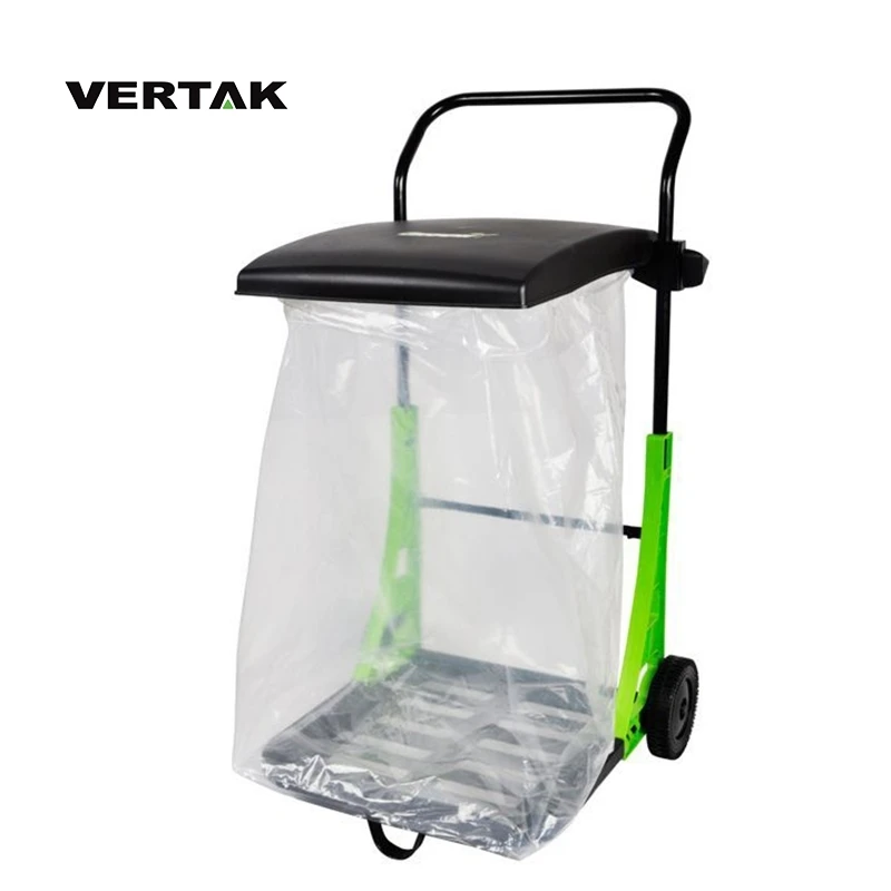 Vertak 80l Multi-function Garden Rubbish Cart Outdoor Leaf Cart With ...