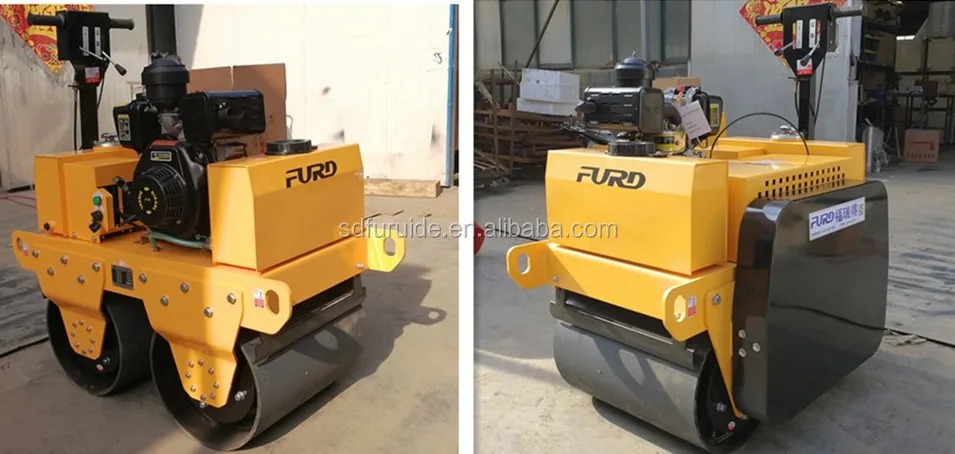 Small Soil Compactor 550kg Double Drum Baby Roller (fyl-s600c) - Buy ...