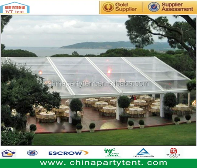Tenda Bening Pernikahan Transparan Romantis Dengan Meja Dan Kursi 200 ...
