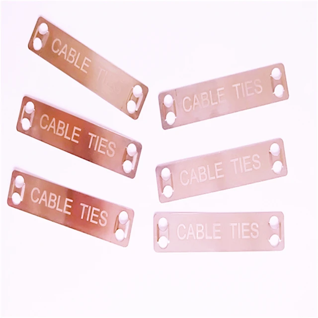 Stainless Steel Cable Marker Plates for Easy Identification