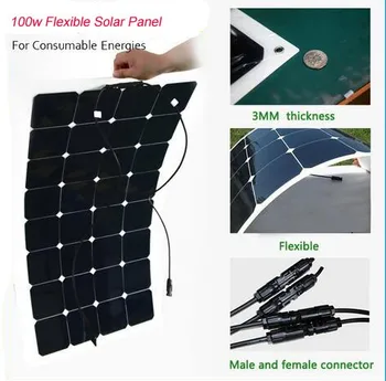 Sunpower C60 Solar Cell 100w Flexible Solar Panel - Buy Sunpower C60 ...