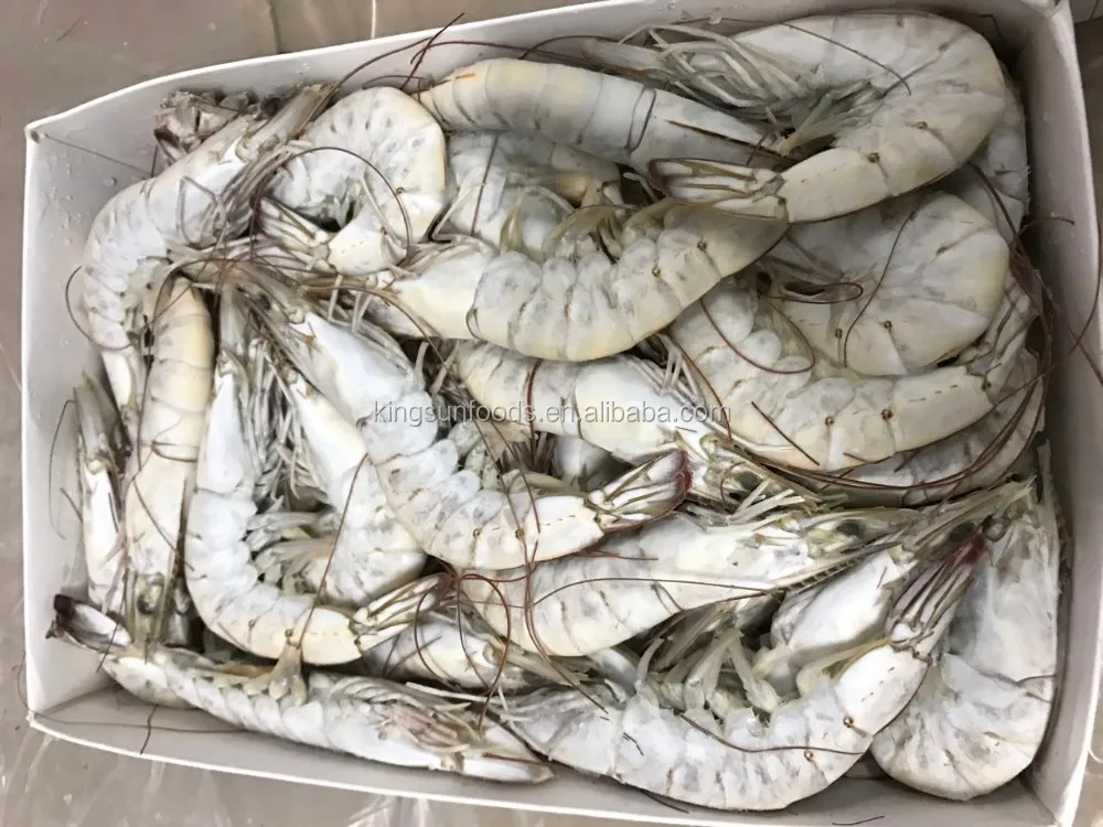 Wholesale Seafood Frozen Semi-block Vannamei Shrimp Raw Head On Shell ...
