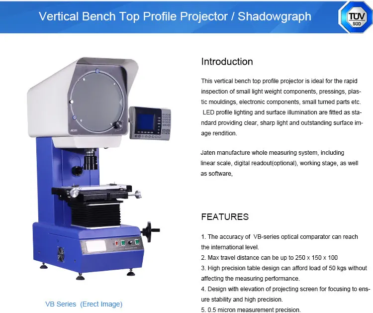 Profile Projector Manufacturer Contour Inspection Vertical Digital ...