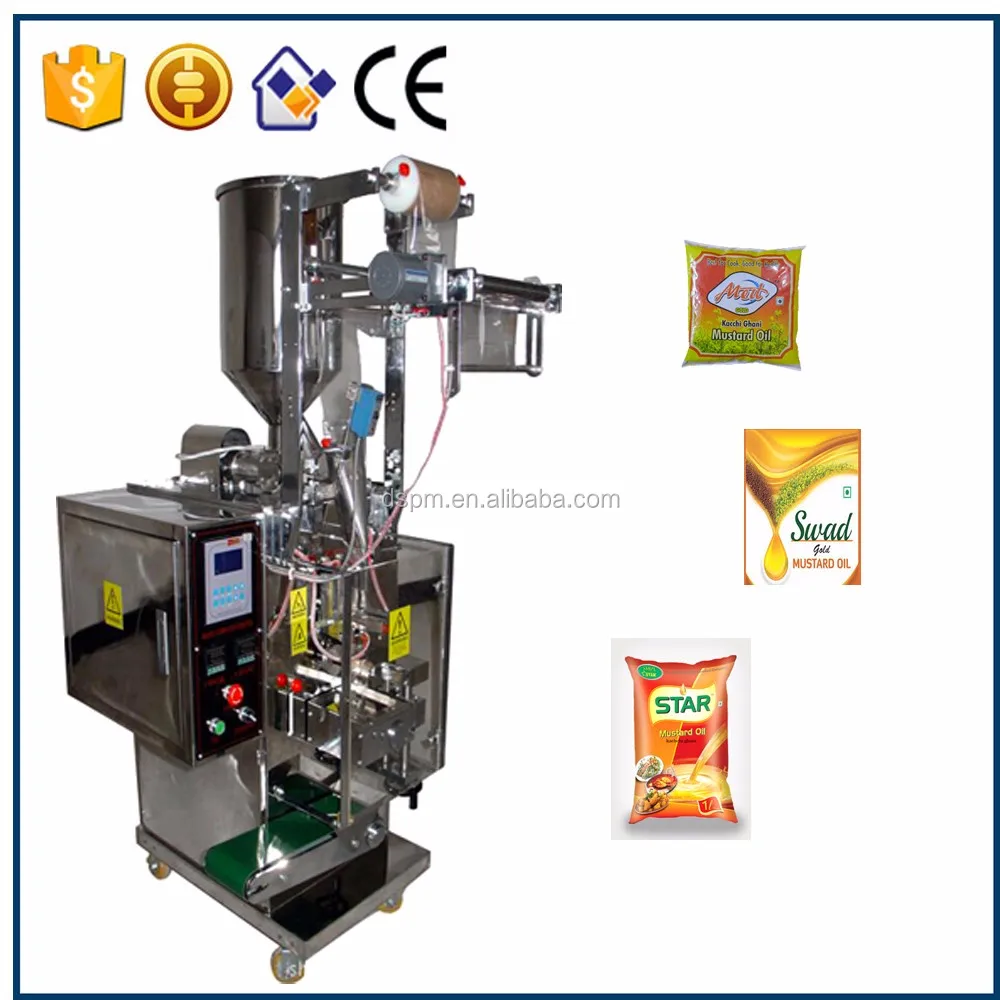 Low Cost Mustard Oil Pouch Packing Filling Sealing Machine Price - Buy ...