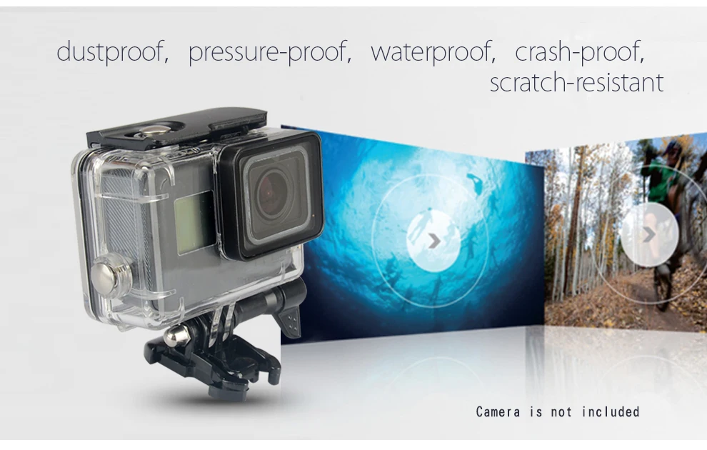 Kingma 45 Meter Underwater Case Waterproof Housing For Gopro Hero 5 6 7 ...