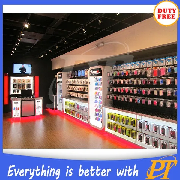 Mobile Phone Accessories Display Showcase Cellphone Shop Racks Counter ...