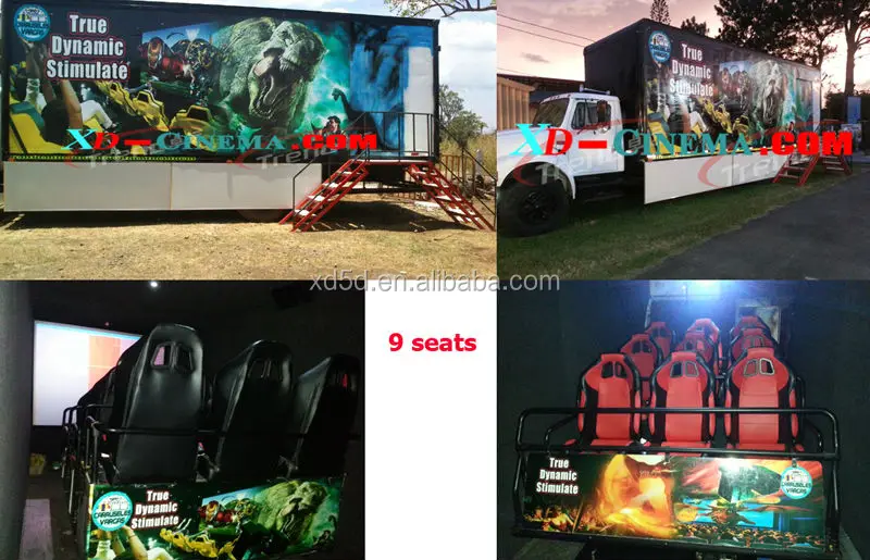 6 Dof Electric/hydraulic 7d Cinema Equipment 7d Simulator Cinema 8 ...