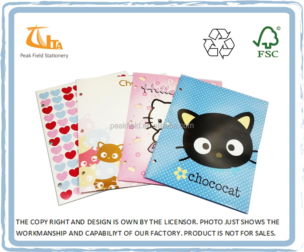 Cartoon File Folder Decoration File Folders Hard Cover File - Buy ...