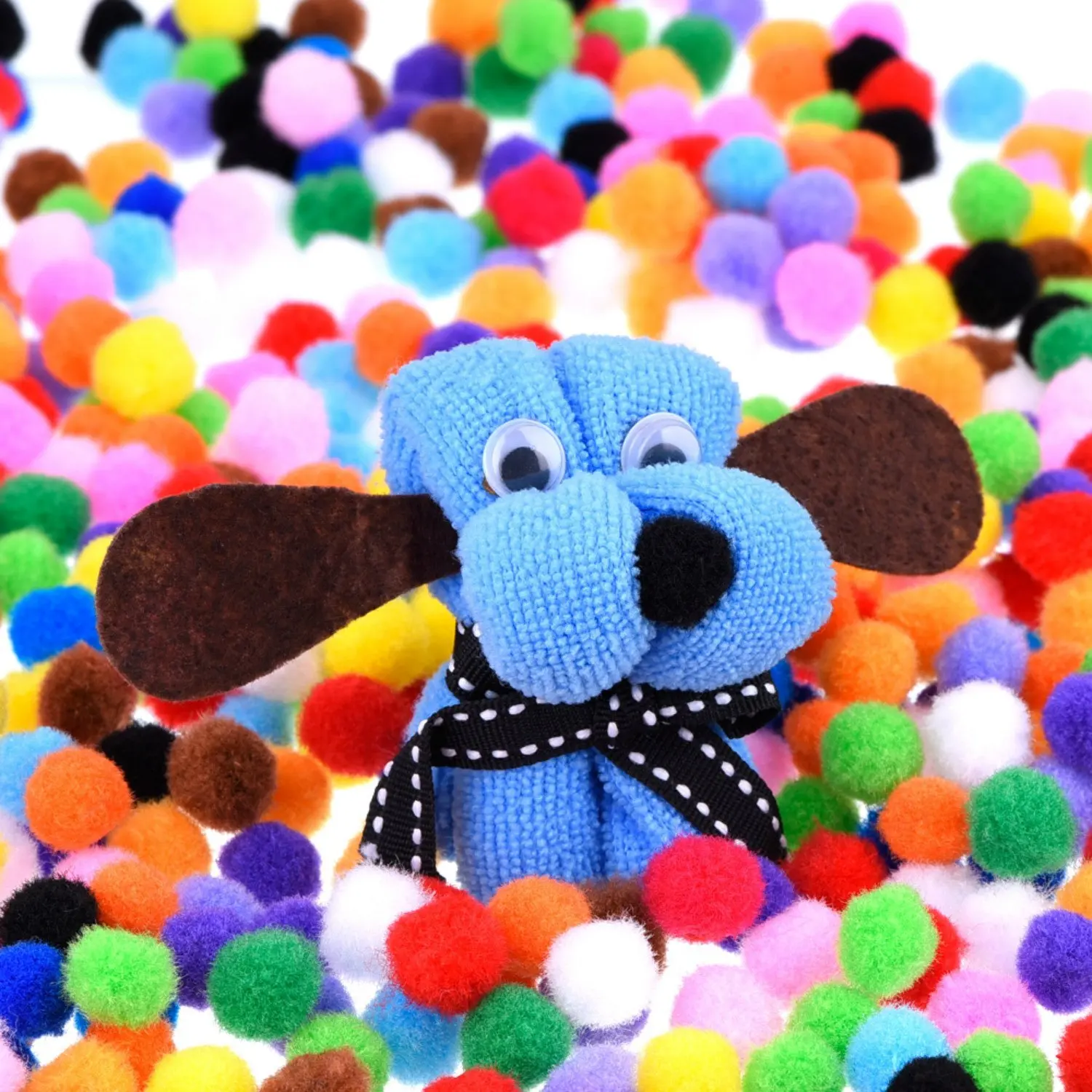 Diy Pipe Cleaners Craft Set Pom Poms Craft And Wiggle Googly Eyes Self ...