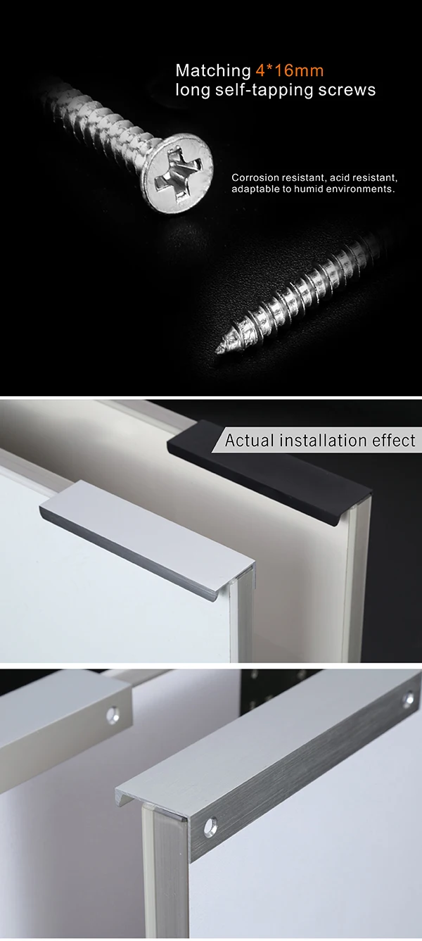 Door Handle With Feet Aluminum Concealed Wardrobe Handle - Buy Aluminum ...