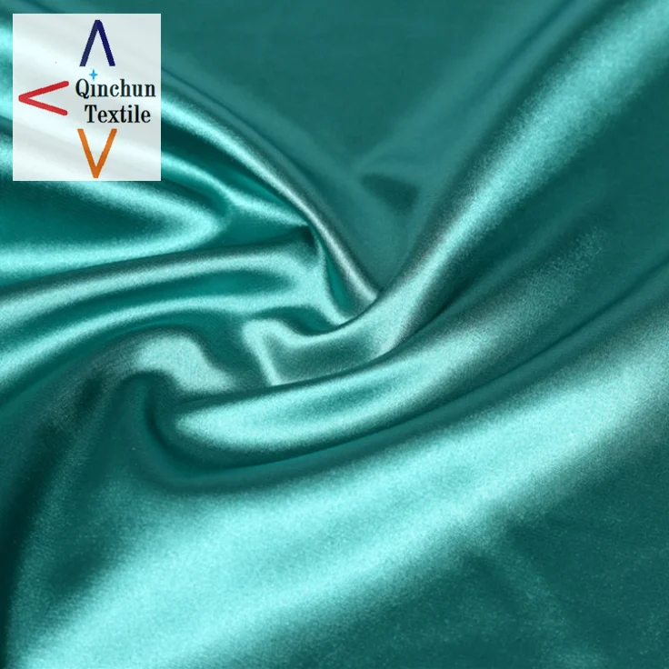 Wholesale Polyester Shiny Soft Silky Tela Satin Fabric