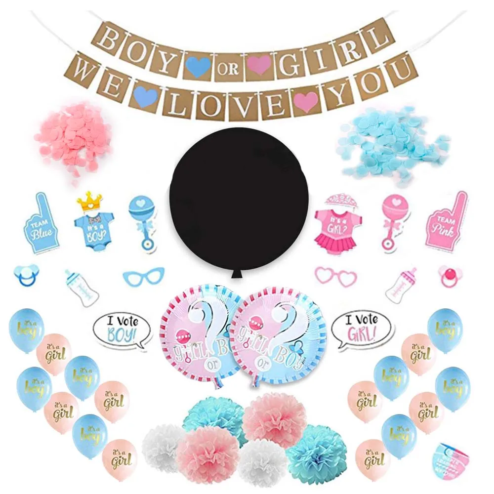 Pink And Blue Gender Reveal Party Supplies Baby Gender Reveal Beads ...