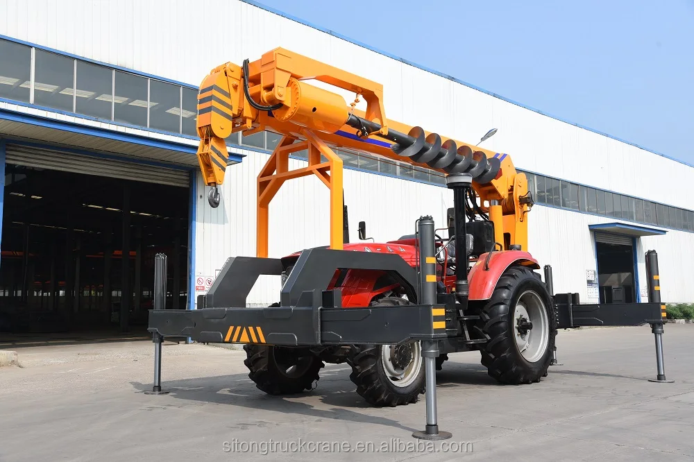 8 Ton Tractor Crane With Hyd. Rear Hole Digger/ Pole Lifter - Buy 8 Ton ...