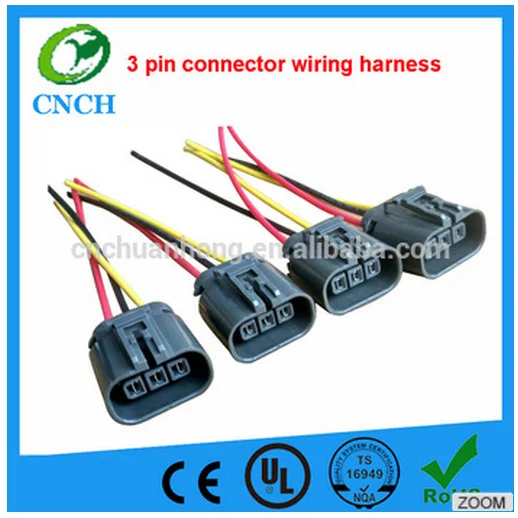 3 Pin Connector Coil Pack Connectors Clips Wires Harness For Nissan1.8l ...