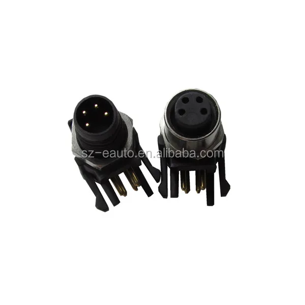 M8 Female Pcb Connector 90 Degree 4 Pin - Buy M8 Female Pcb,M8 ...