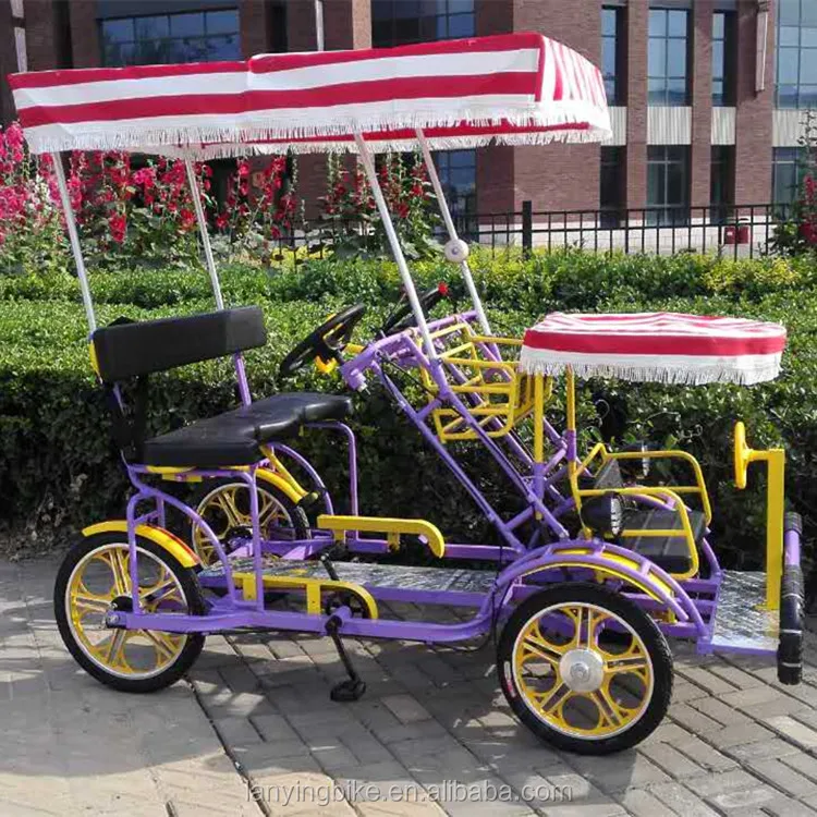 Hot Sale Family Style Quadricycle Surrey Sightseeing Bike