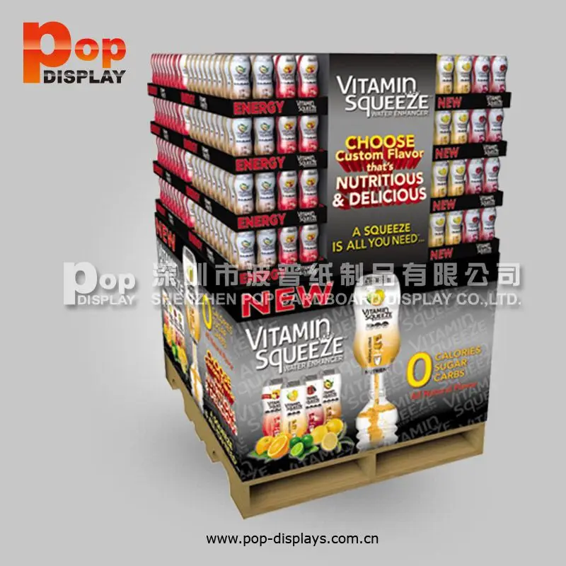 Whiskey Display Box Pallet Cardboard Rack For Wine,Drink,Juice,Milk ...