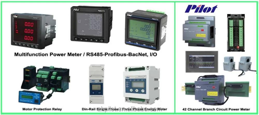 Pilot Spm93 3 Phase Multi-tariff Kwh Meter - Buy Three Phase 4 Wire ...