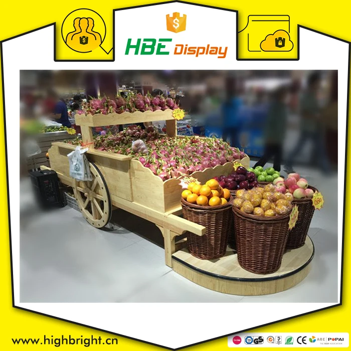 Supermarket Wooden Fruits And Vegetables Display Rack - Buy Vegetable ...