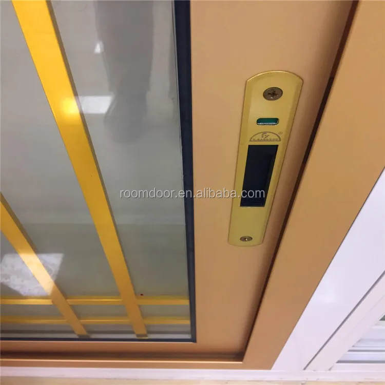 Golden Color Aluminium Window Grills for Sliding Windows