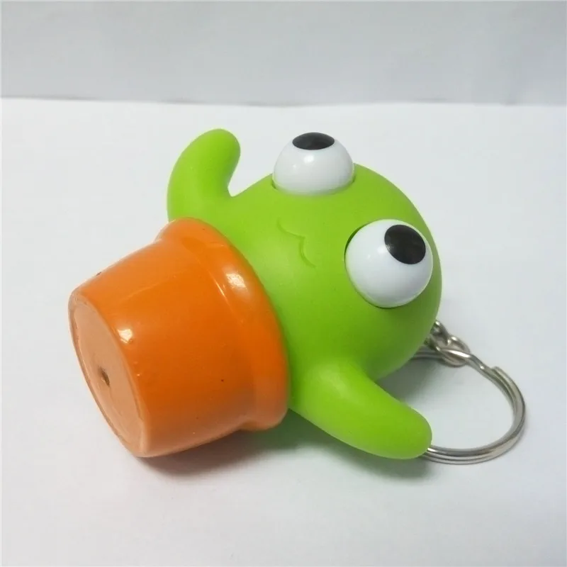 Cute Cactus Eye Popper Keychain - 3D Custom Cacti Soft PVC