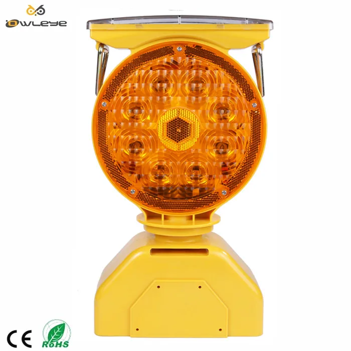 Road Construction Barricade Led Solar Beacon Lights Road Traffic Safety ...