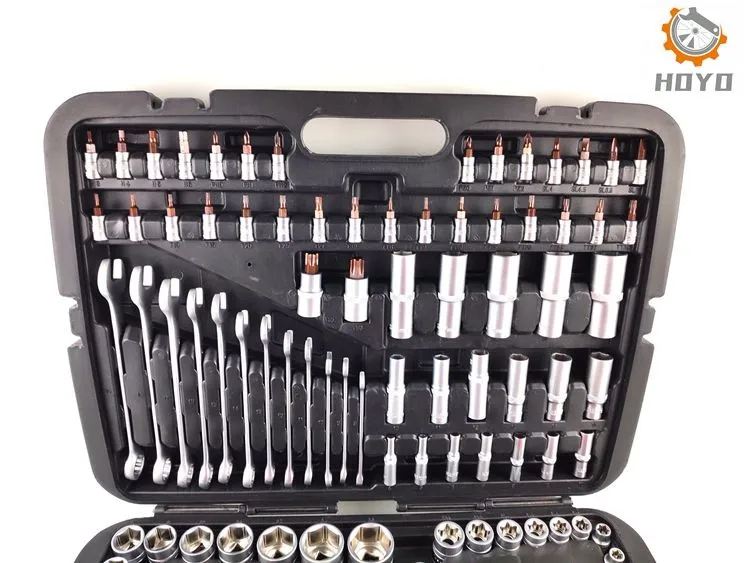 215pc Professional Socket Set Crv Material Hand Tools 1/2 3/8 1/4 ...