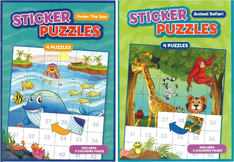 Paper Craft Sticker Puzzle For Kids Play Fun Puzzles - Buy Sticker ...