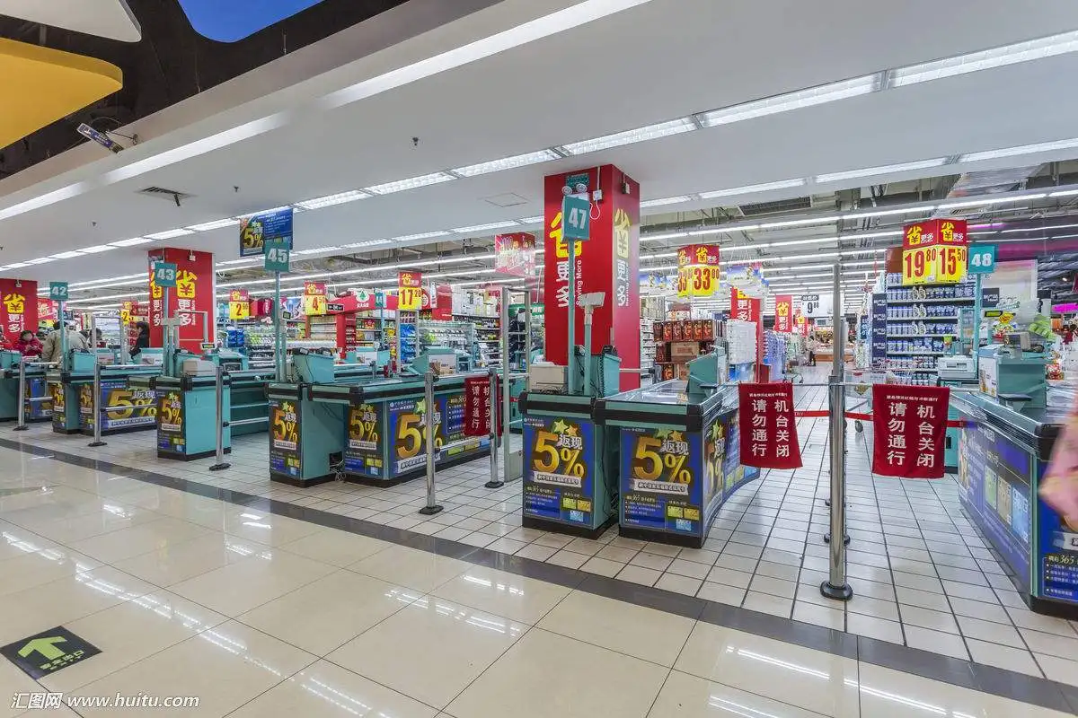 Wholesale Retail Hypermarket Cash Counter Desk , Fast Checkout Counter ...