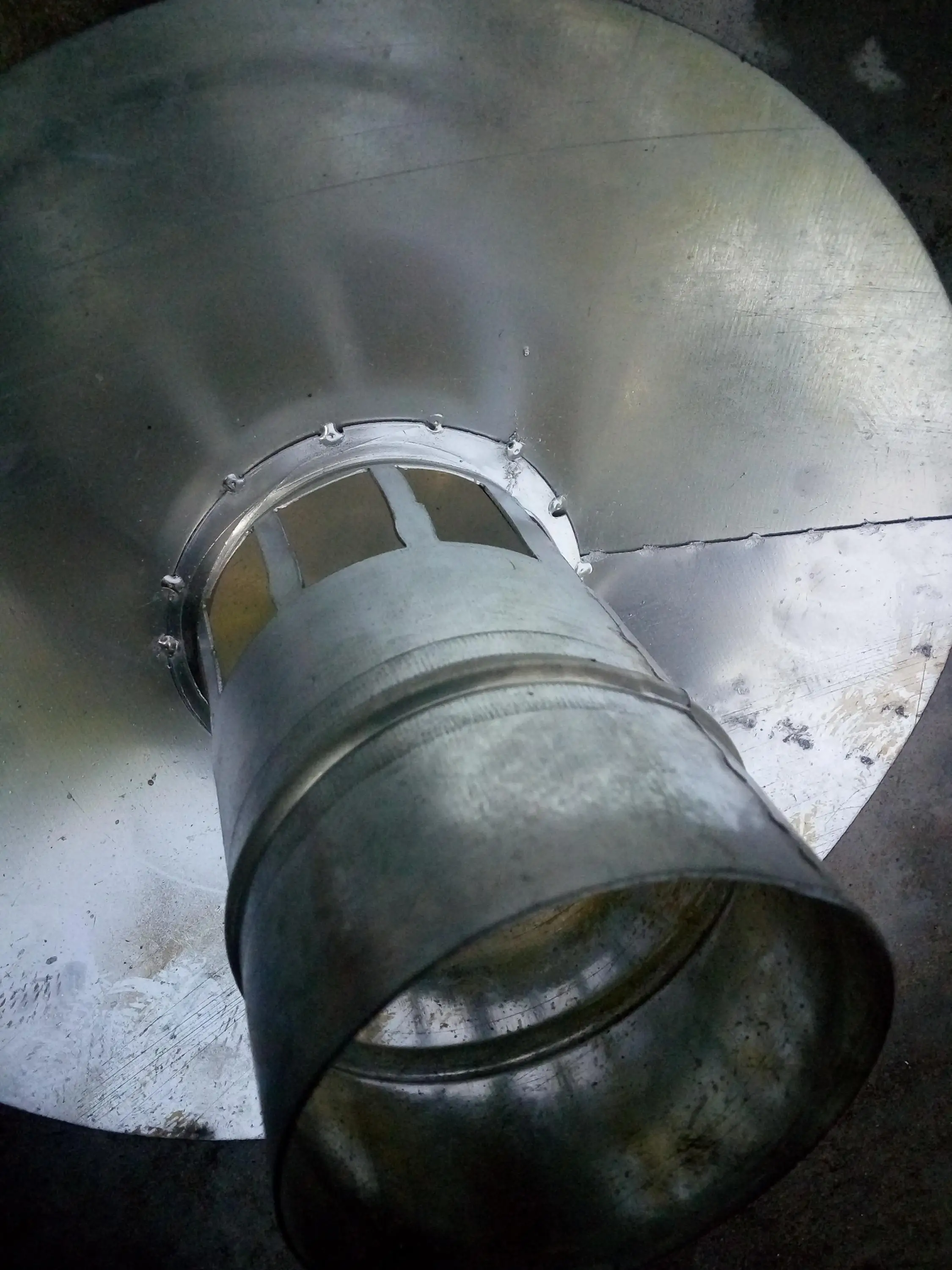 High Quality Spiral Duct Galvanized Steel Pipe Fitting Roof Umbrella ...