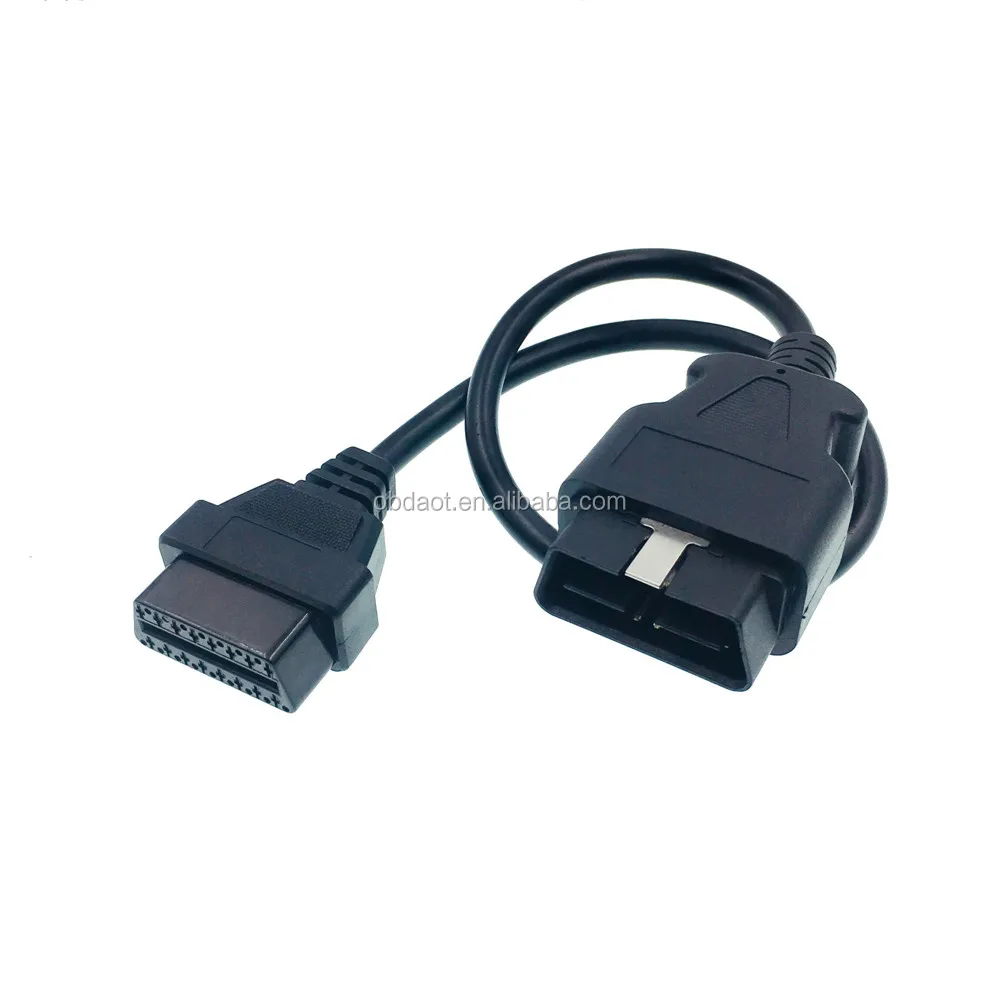 24V 12V Truck OBD2 16PIN Extension Cable - Diagnostic Adapter