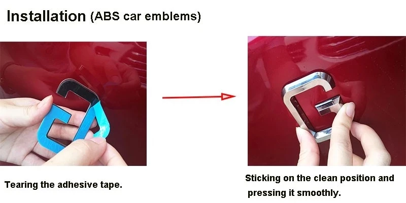 Custom 3D Chrome Logo Sticker - Self-Adhesive for Cars