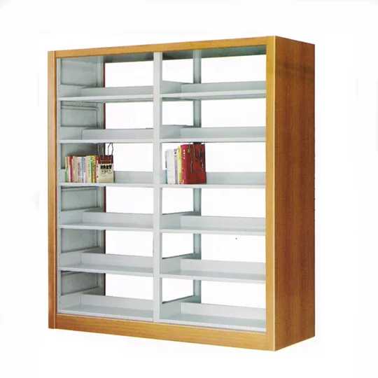 Euloong Library Furniture - Durable Double Sided Metal Shelves