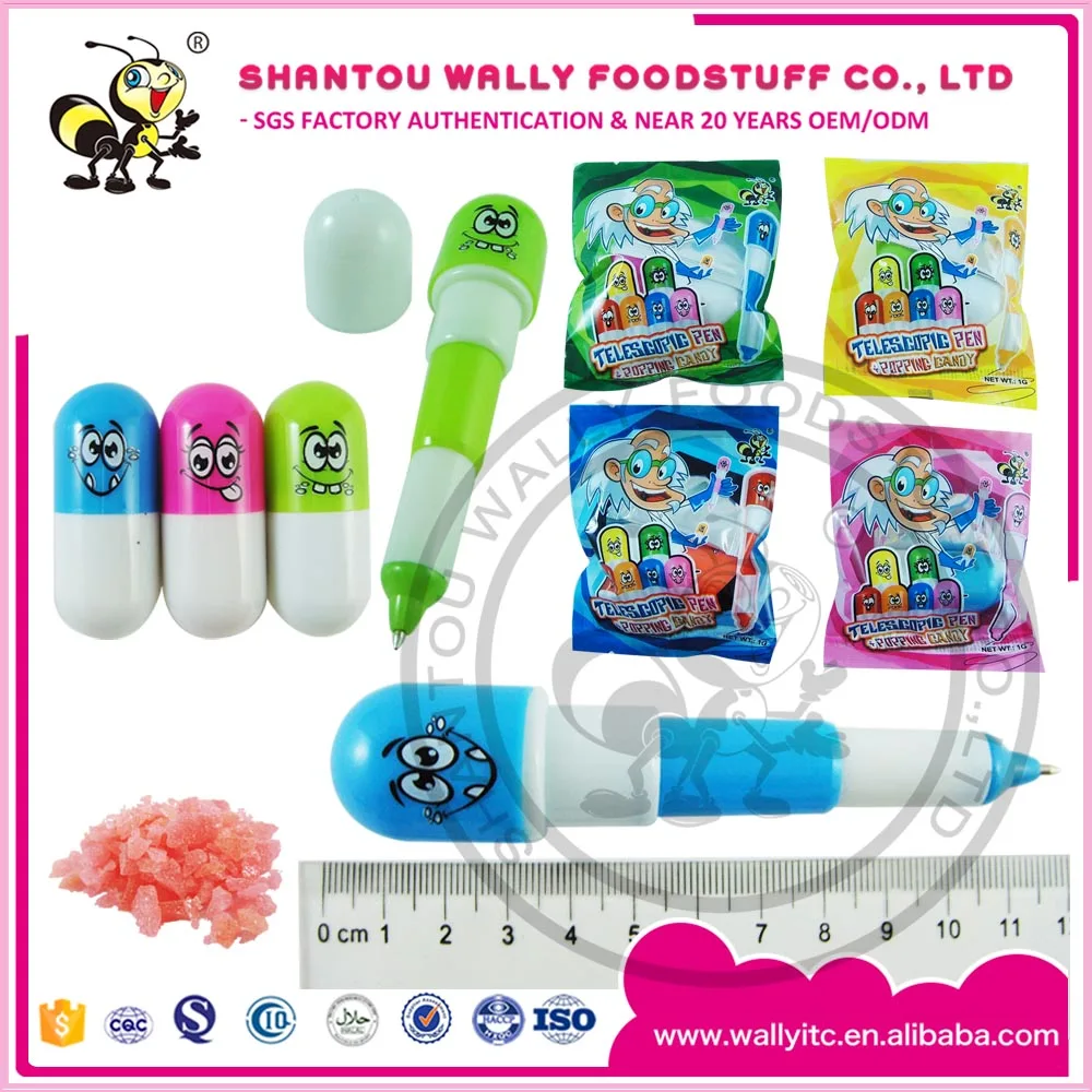 Pen Capsule Surprise Popping Bag Novelty Sweet Candy Toys| Alibaba.com