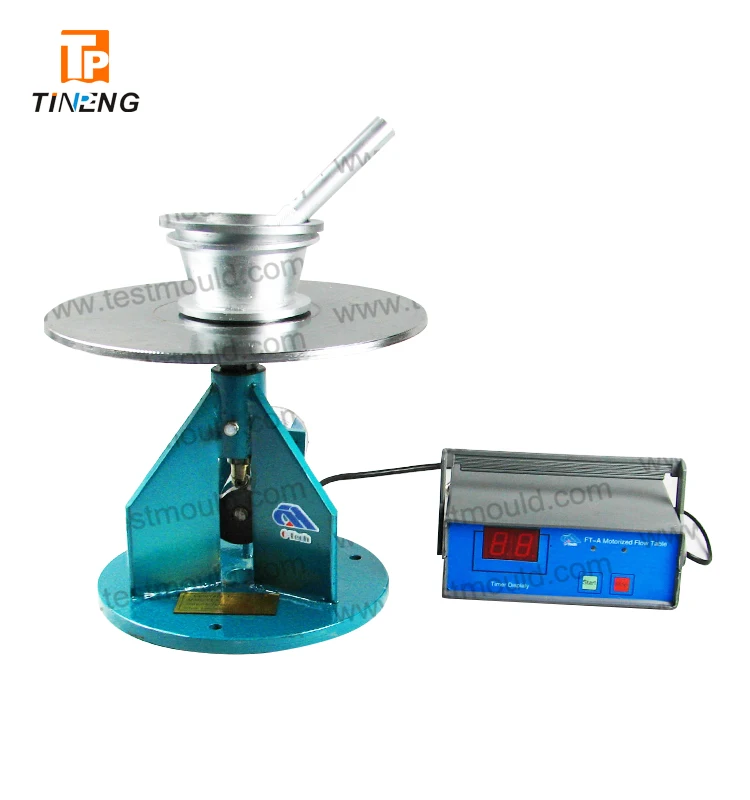 Motorized Concrete Flow Table For Cement Mortar Testing - Buy Flow ...