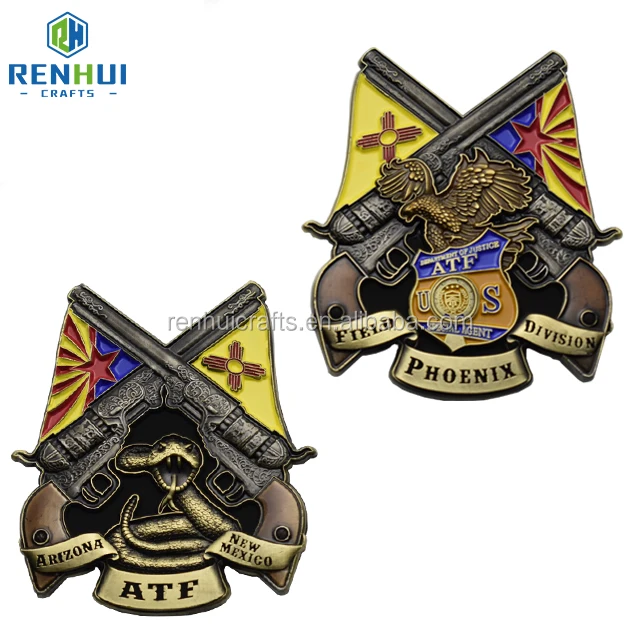 Atf Special Agent Badge With Custom Novelty Coins With Challenge Coin ...