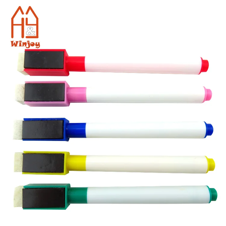 Custom Office & School Use Mini Size White Board Pen With Eraser,Magnet ...
