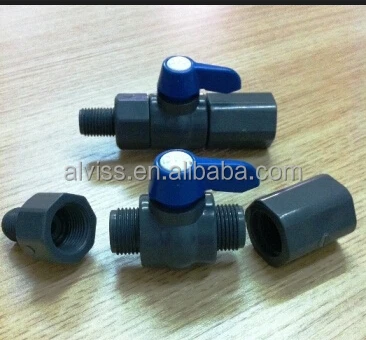 1/4" Or 3/8" Pvc Sample Valves Plastic Valve For Chemical Industry ...