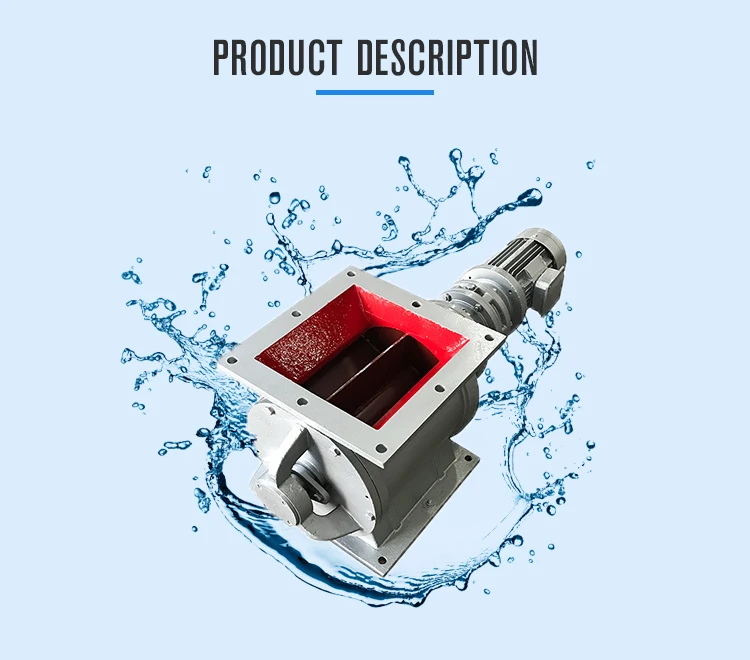 High Temperature Dn200 Cast Iron Star Discharge Rotary Valve For ...