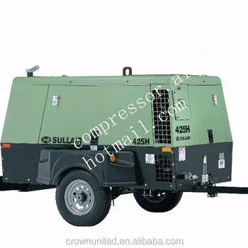 Sullair 425h Rotary Screw Portable Air Compressor Delivers 425 Cfm At ...