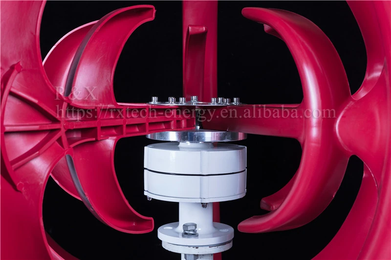 Double Blades Dc 300w Vertical Wind Turbine Generator 12v 24v Red White ...