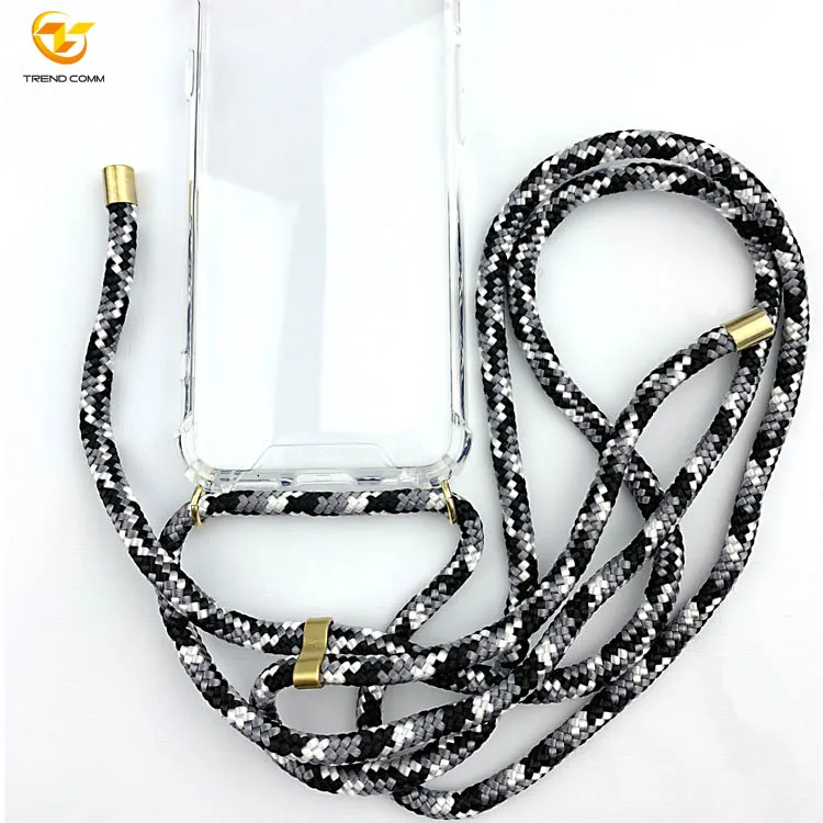 For Iphone Xs Max Neck Strap Smartphone Cover Handmade Necklace Chain ...